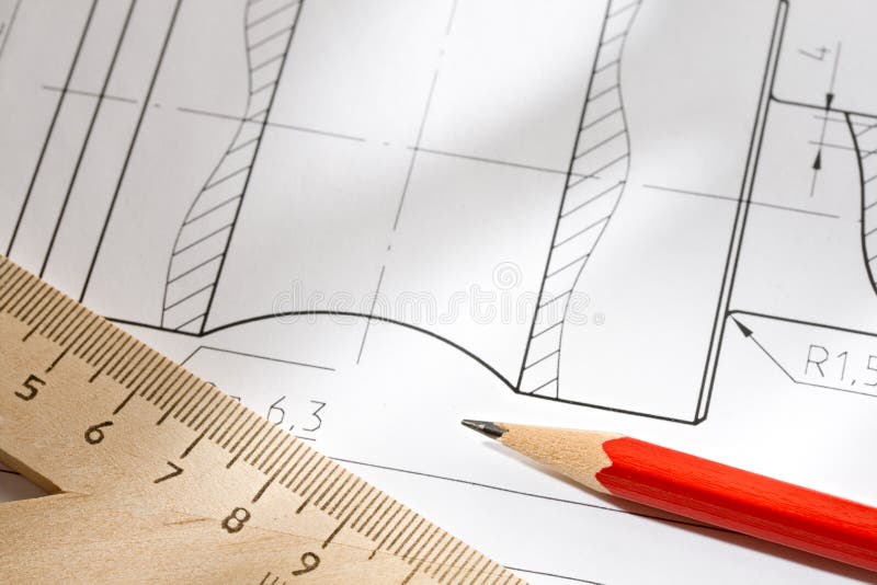 Drafting instrument stock image. Image of table, paper - 22130713
