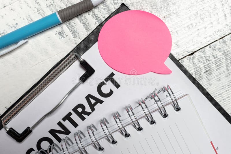 Drafting New Contract Creating Agreement Message Taking Important Notes ...