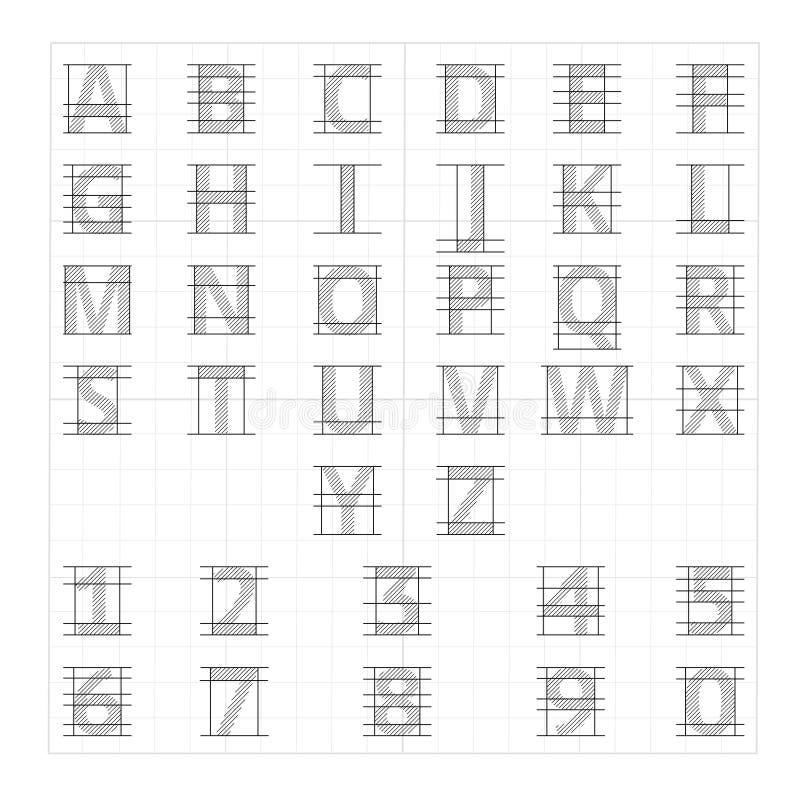 Line Drawing Alphabet Stock Illustrations – 34,308 Line Drawing ...