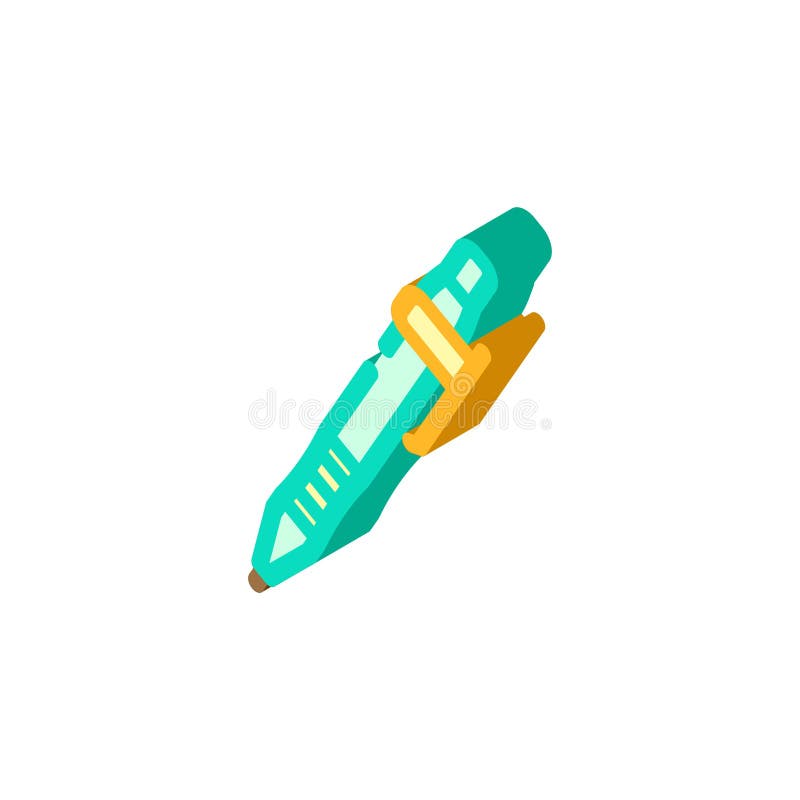 Drafting Pencil Architectural Drafter Isometric Icon Vector ...