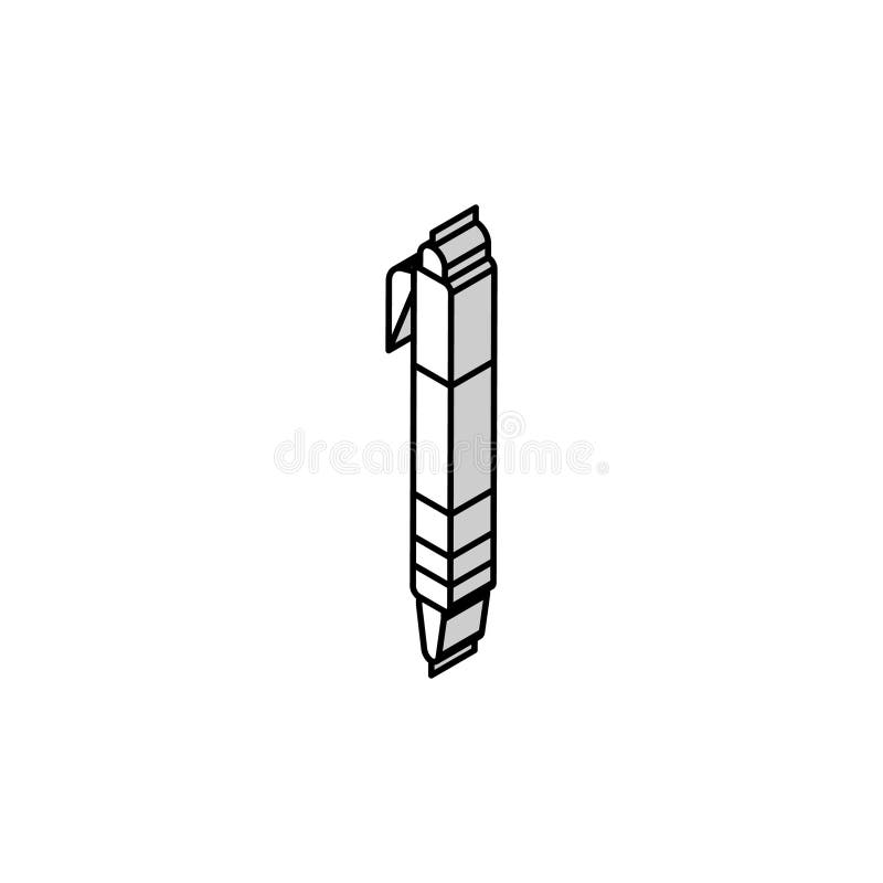 Drafting Pencil Architectural Drafter Isometric Icon Vector ...