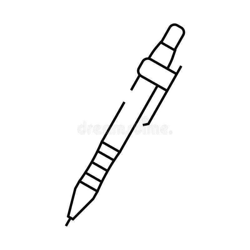 Drafting Pencil Architectural Drafter Line Icon Vector Illustration ... Drafting Pencil Architectural Drafter Line Icon Vector Illustration ...
