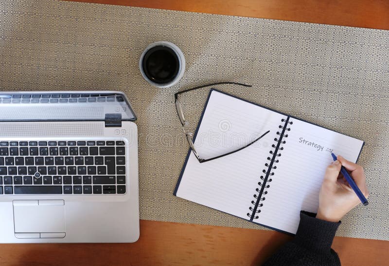 Drafting the Strategy for the Next Year Stock Image - Image of ...