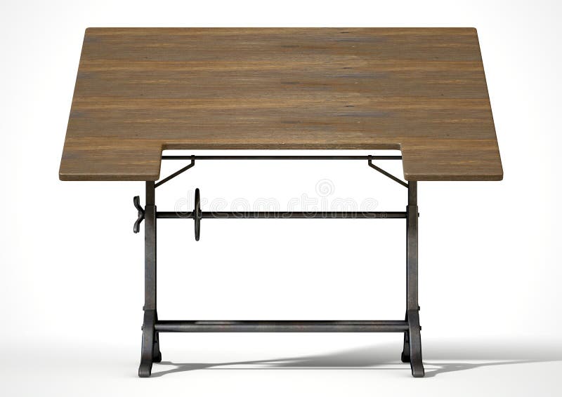 Drafting Table stock illustration. Illustration of blueprint - 71298625