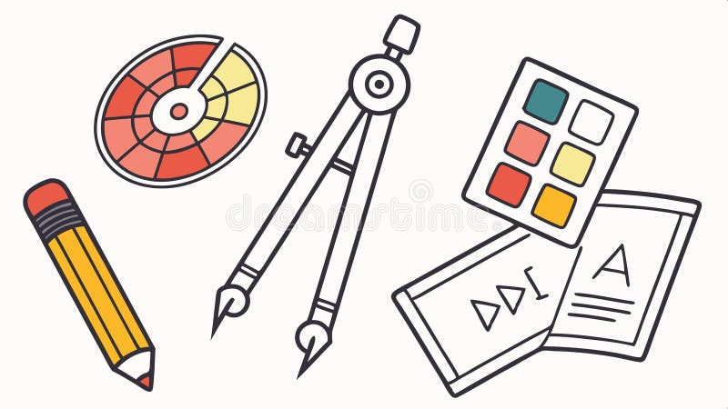 Drafting Tools Illustration, Architecture and Engineering Design Vector ...