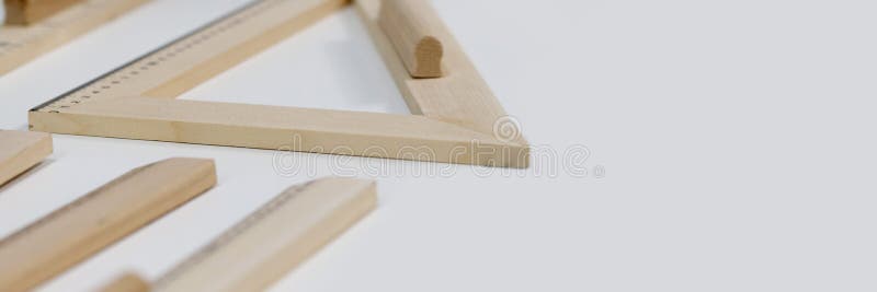 Drafting Tools on White Background Stock Image - Image of device ...