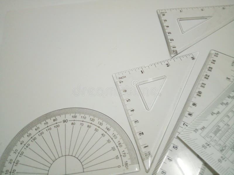 Drafting Tools are on White Background 1 Stock Image - Image of ...