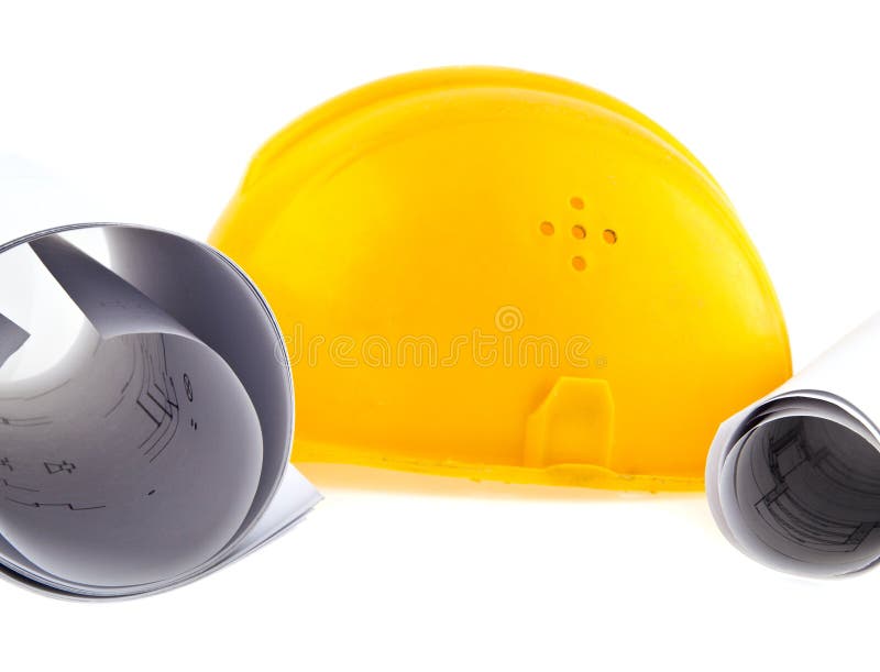 Draft on a White Background Stock Image - Image of designer, measure ...