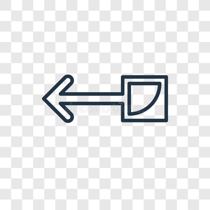 Drag Concept Vector Linear Icon Isolated on Transparent Background ...