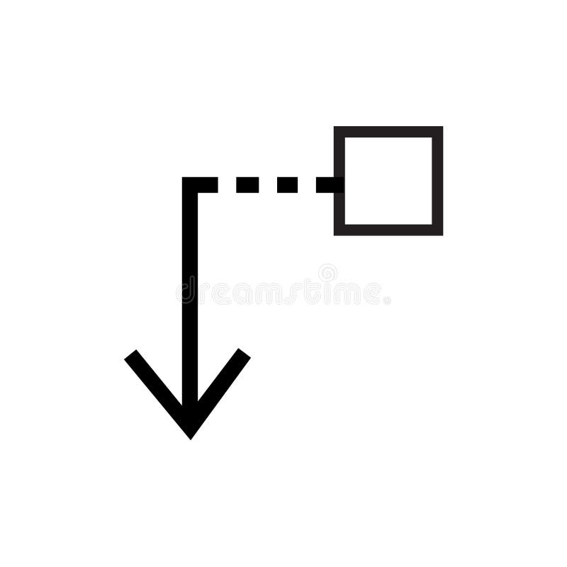 Down Arrow Icon Vector Sign and Symbol Isolated on White Background ...