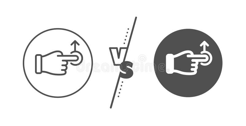 Drag Drop Gesture Line Icon. Slide Arrow Sign. Swipe Action. Vector ... Drag Drop Gesture Line Icon. Slide Arrow Sign. Swipe Action. Vector ...