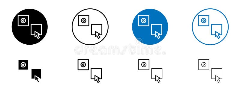 Drag and drop icon vector stock vector. Illustration of icon - 348077414