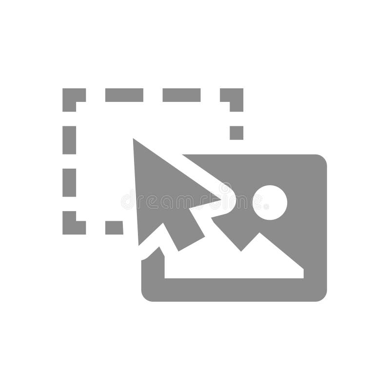 Drag and Drop Image File Vector Icon Stock Vector - Illustration of ...