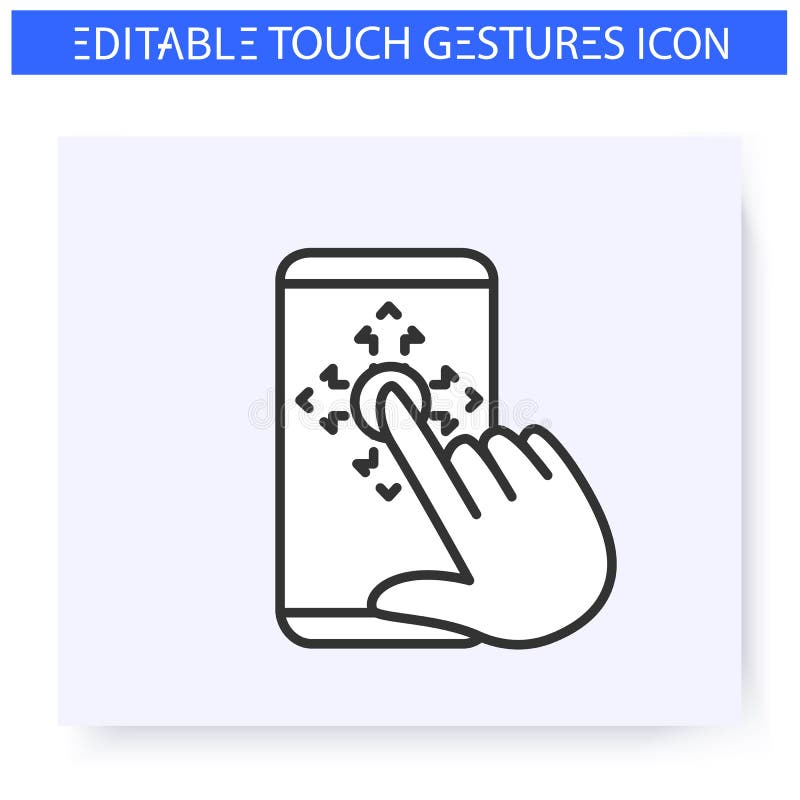 Drag Hand Cursor Icon White Vector Illustration Stock Vector ...