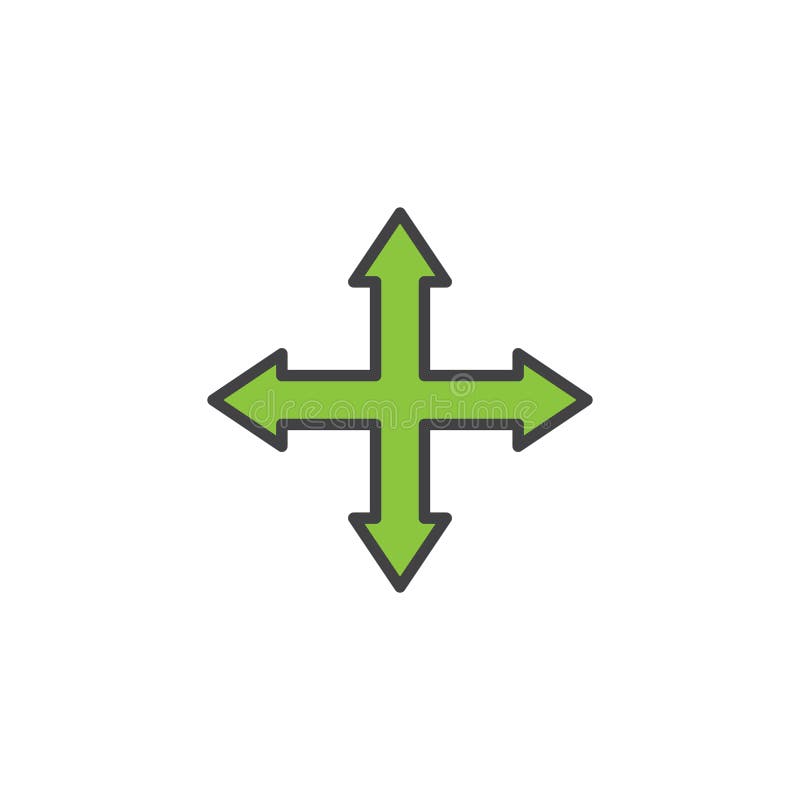 Drag Icon in Colored Version Stock Illustration - Illustration of home ...