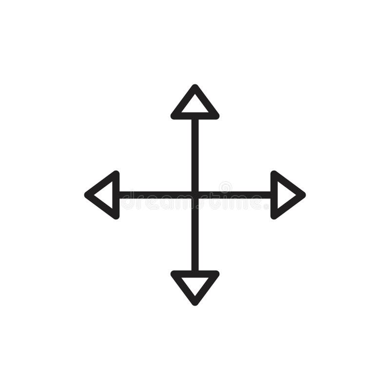 Drag Icon Simple Thin Outline Stock Vector - Illustration of drag, silhouette: 341061675