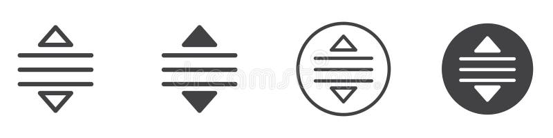 Drag Icon Thin Line Illustration Stock Illustration - Illustration of ...