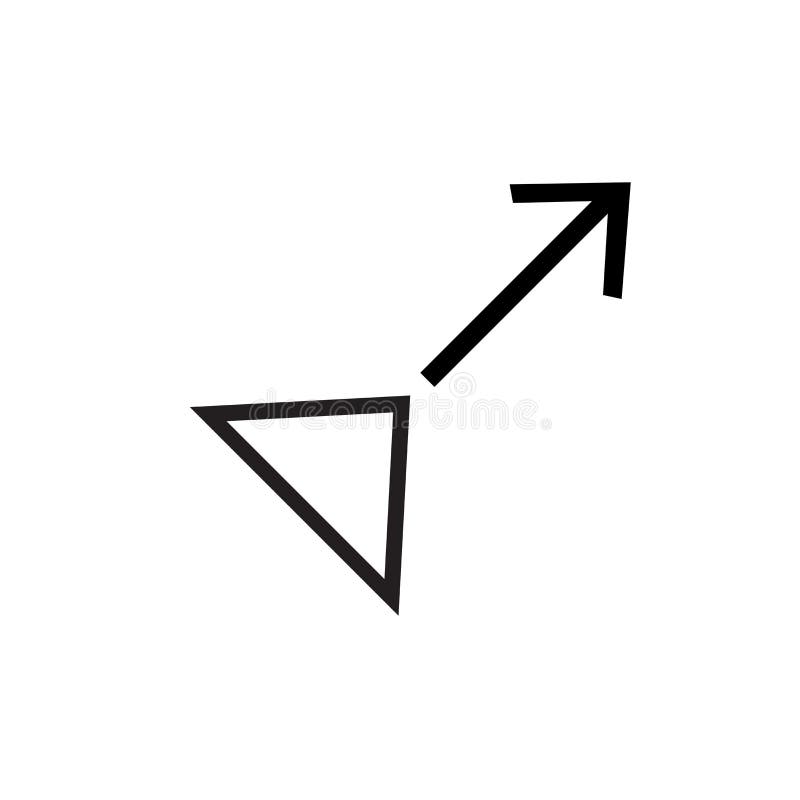 Drag Right Icon Vector Sign and Symbol Isolated on White Background ...