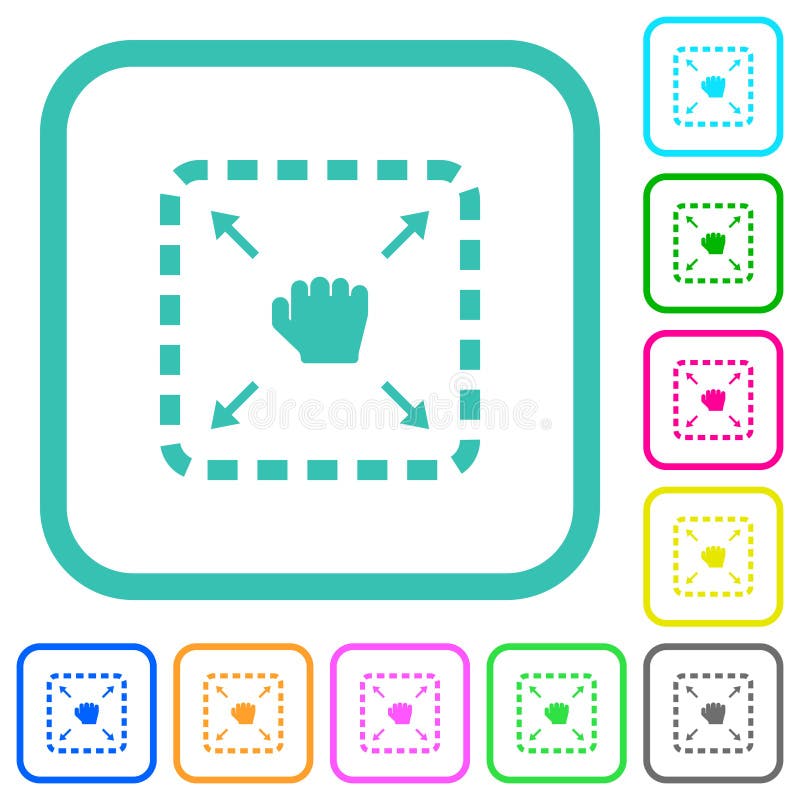 Drag Item Vivid Colored Flat Icons Stock Vector - Illustration of ...