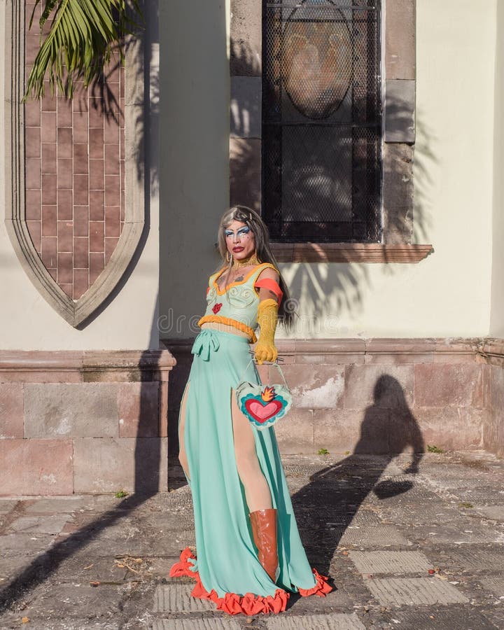 Drag Queen Posing for the Camera. Stock Photo - Image of equality ...