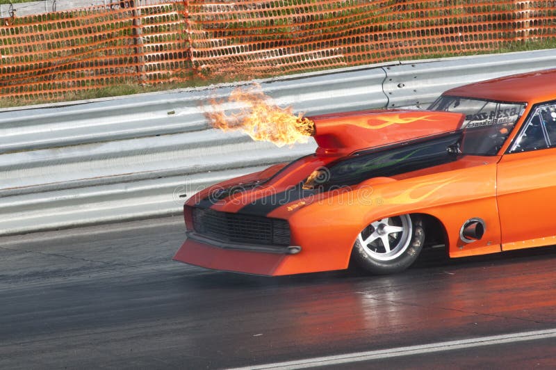 Drag race explosion, pic1 editorial photo. Image of danger - 20793386