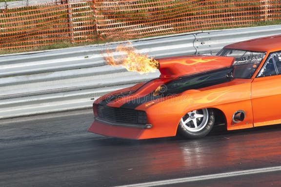 Drag race explosion, pic1 editorial photo. Image of danger - 20793386