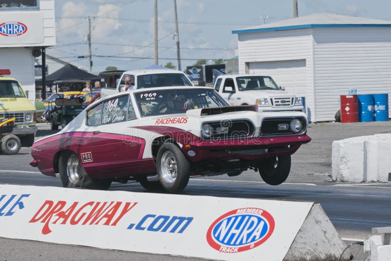 Drag car wheelie editorial photo. Image of performance - 34378036