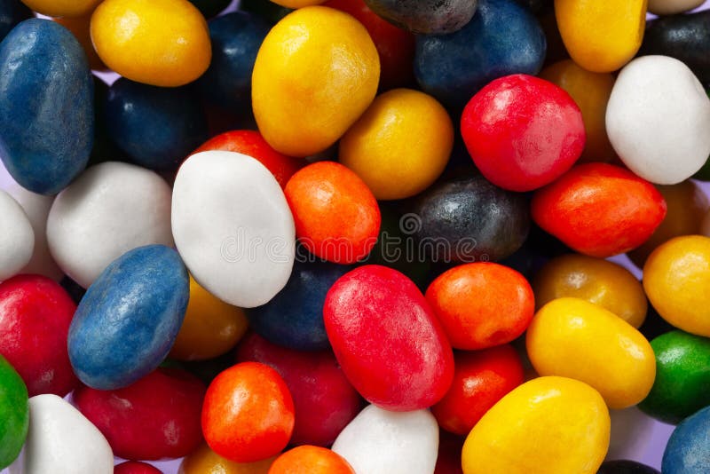 Dragee Candy. Bunch of Multi-colored Candy Dragees for the Entire Frame ...