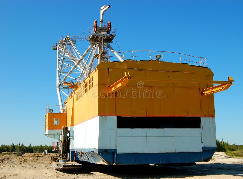 Dragline stock photo. Image of dragline, quarry, blue - 6989584
