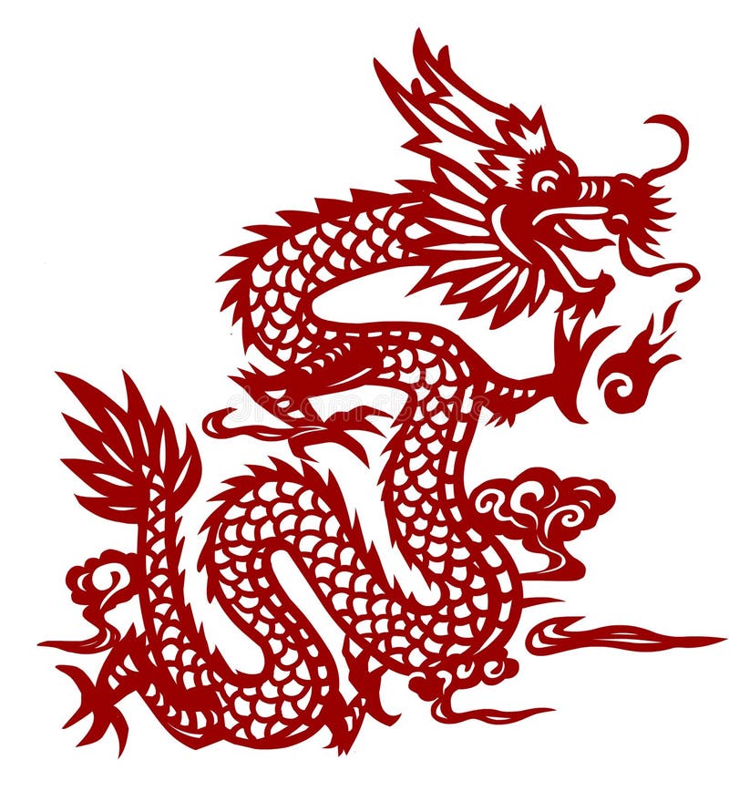 Stylistic dragon tattoos stock vector. Illustration of speed - 30136523