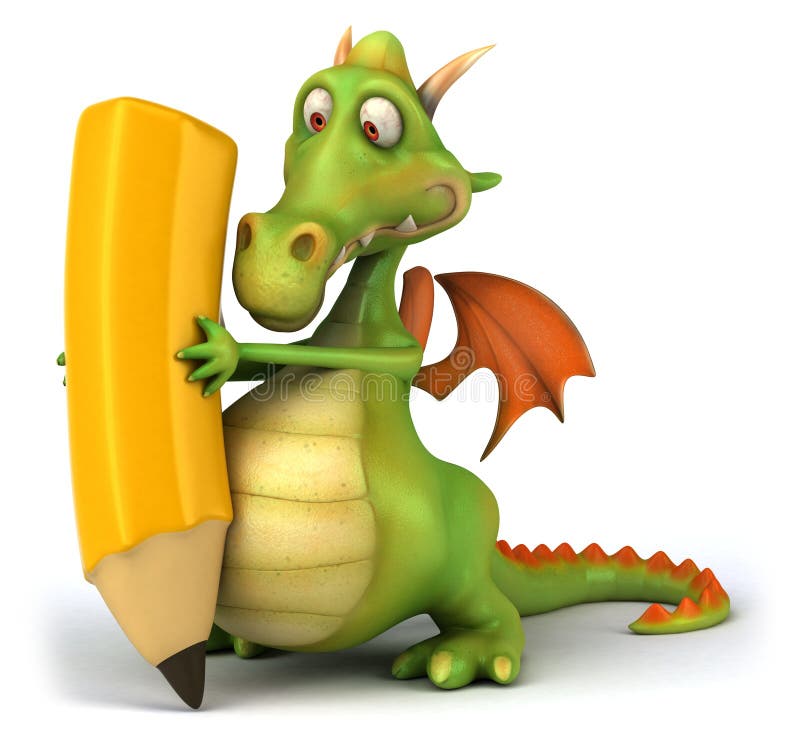 Fun dragon stock illustration. Illustration of smile - 16227969