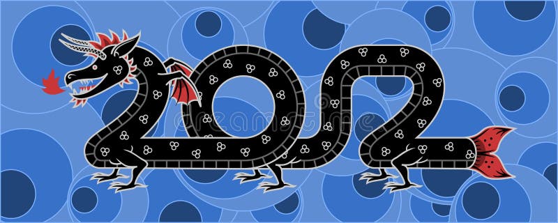 Dragon 2012 stock vector. Illustration of oriental, fantasy - 22566693