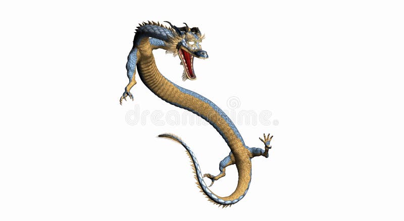 Dragon stock illustration. Illustration of confused, dimentional - 4962463