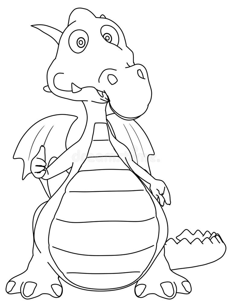 Cartoon Dragon Head Outline Stock Illustrations – 1,394 Cartoon Dragon ...