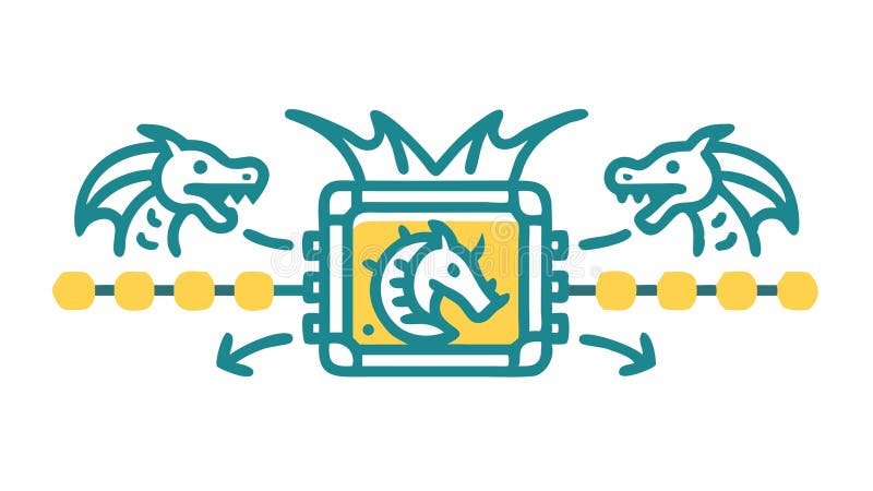 Dragon AI Chip, Symbolizing Mythical Intelligence and Advanced Tech ...