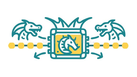 Dragon AI Chip, Symbolizing Mythical Intelligence and Advanced Tech ...