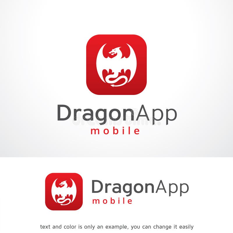 Dragon App Logo Template Design Vector, Emblem, Design Concept ...