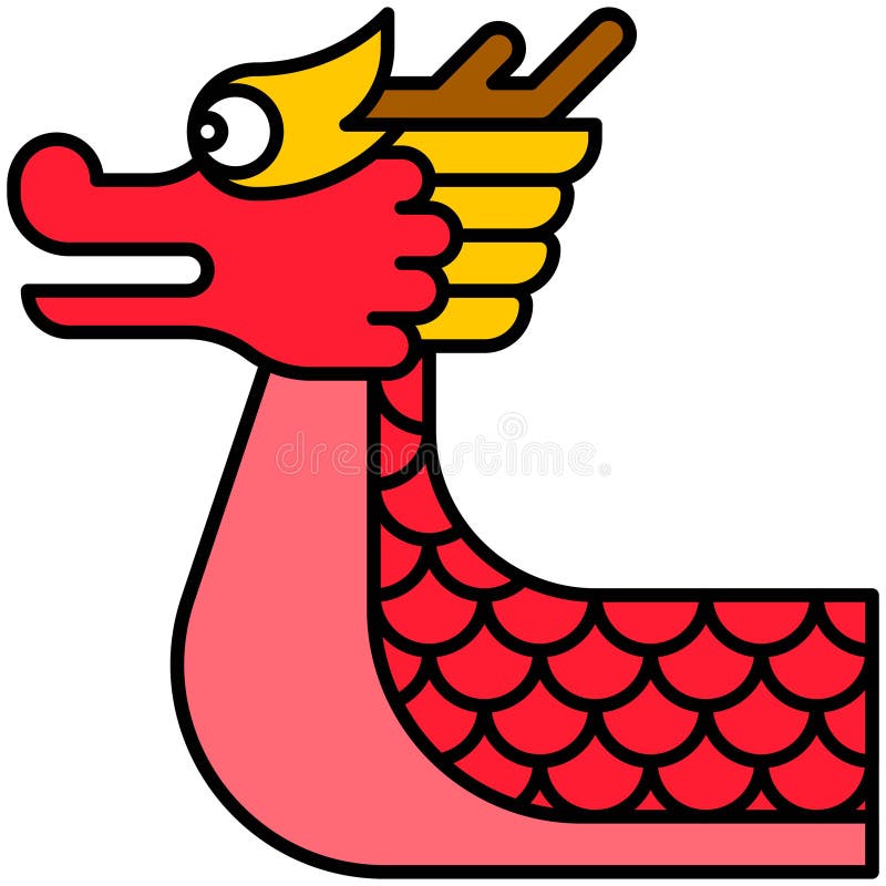 Dragon Boat Icon Dragon Boat Festival Related Vector Stock Vector ...