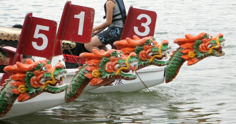 Dragon Boat Race stock image. Image of water, race, orange - 1014591