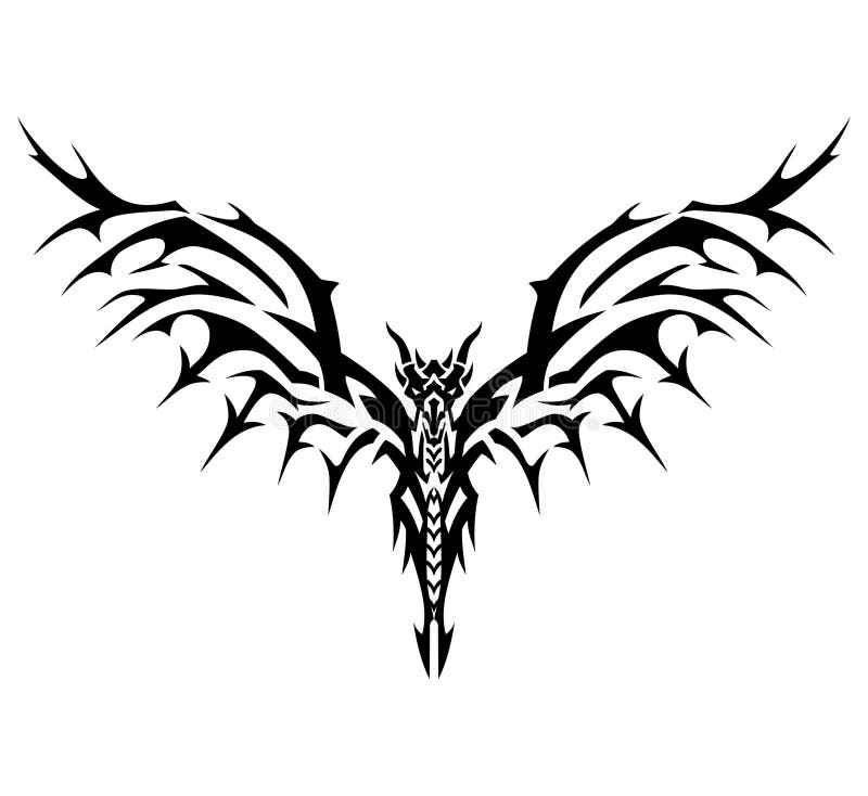 Dragon Bone Abstract, Sharp Pattern Illustration Stock Vector ...