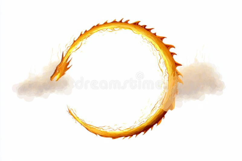 Dragon Breath Fire Ring Forming in the Air Stock Image - Image of fiery ...