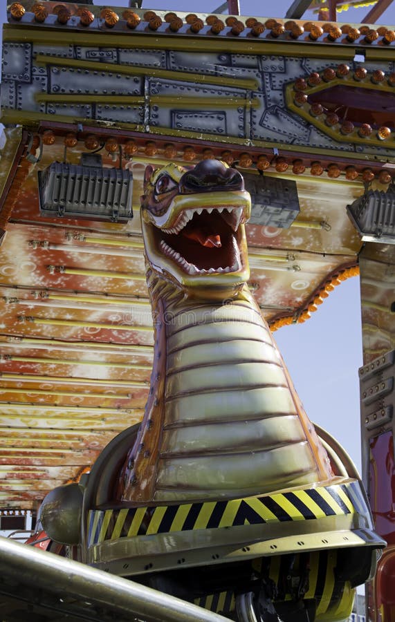 Dragon carousel stock photo. Image of amusement, foreground - 26623480