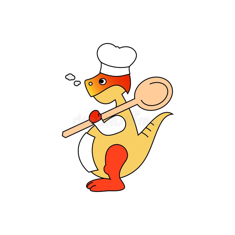 Dragon Chef Fictional ilustración del vector. Ilustración de historieta ...