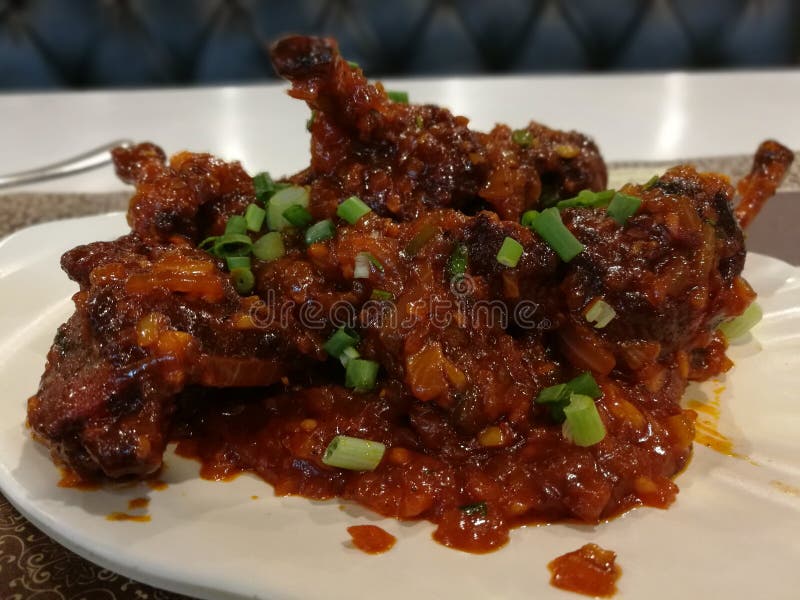 Dragon Chicken stock photo. Image of spices, juicychicken - 110441354