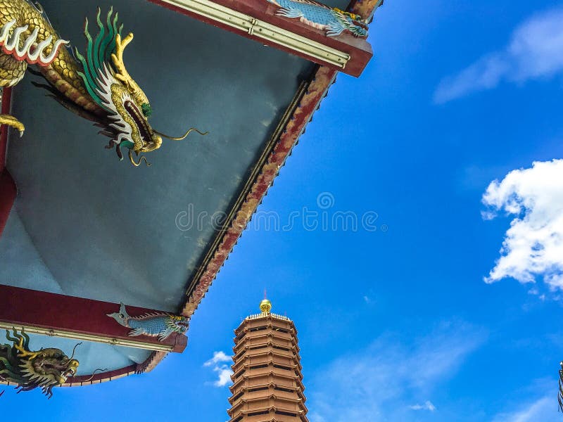 Dragon in Chinese temple stock image. Image of beijing - 56880817