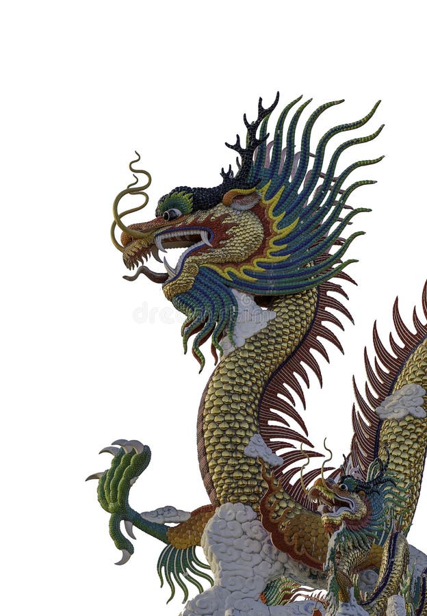Dragon stock image. Image of back, chinese, white, asian - 64727431