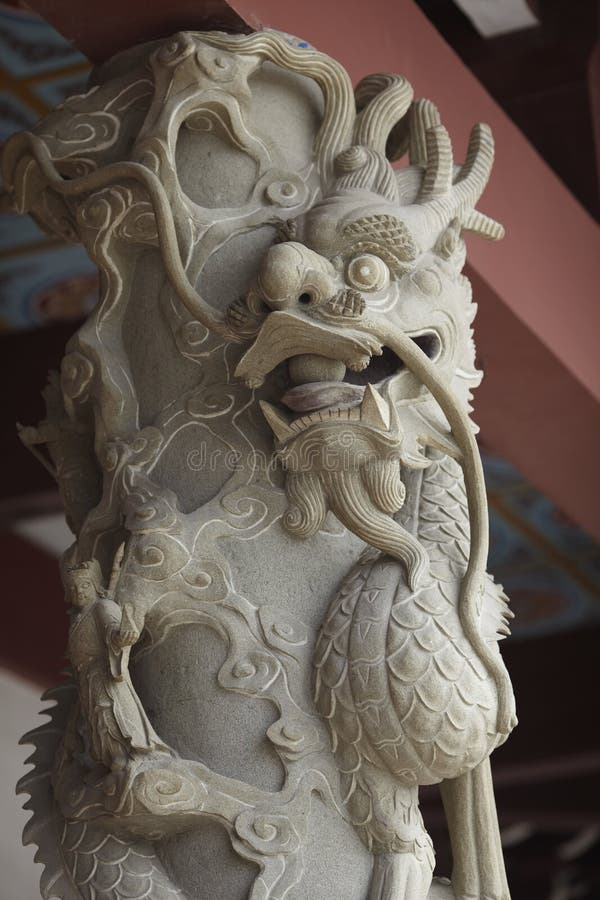 Dragon cloumn stock photo. Image of temple, asia, stone - 35505536