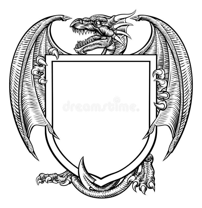 Dragon Crest Stock Illustrations – 1,856 Dragon Crest Stock ...