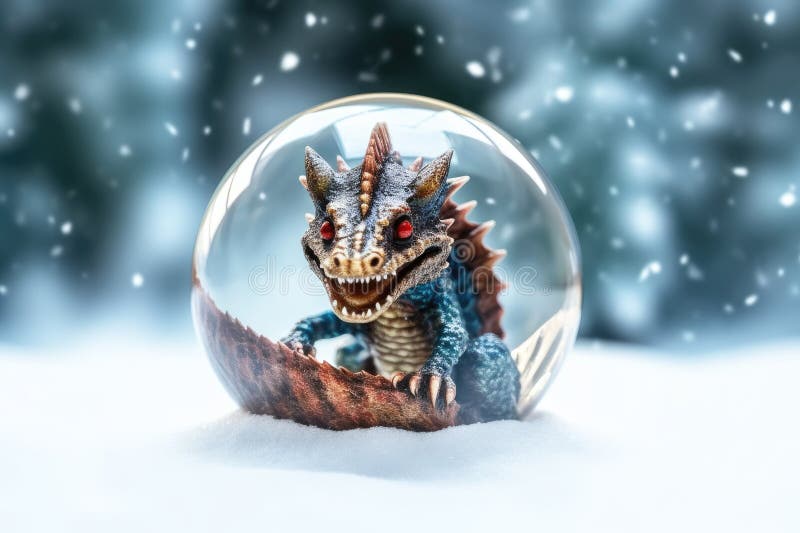 Dragon in the Crystal Sphere. the Concept of the New Year and Christmas ...