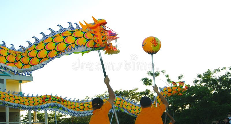 Dragon Dance stock image. Image of carnival, dragon, entertainment - 405603